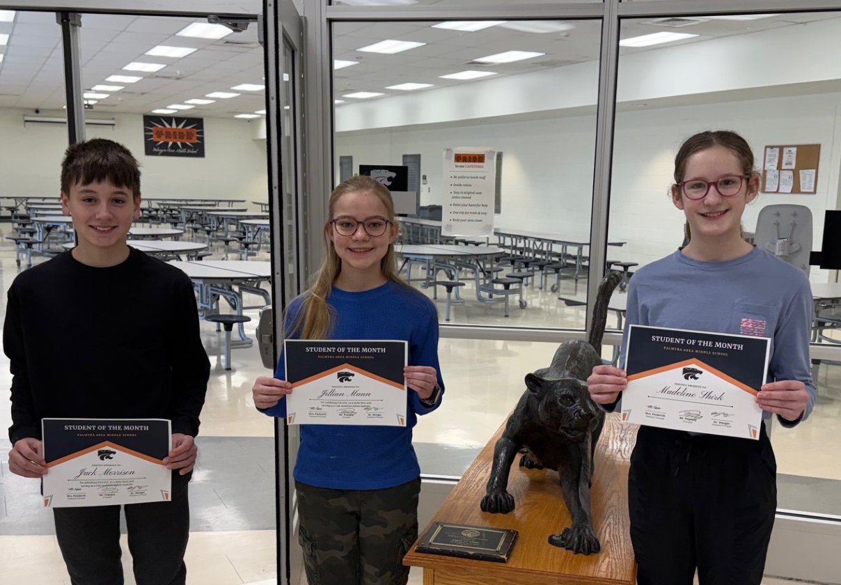 MS January 2026 Students of the Month