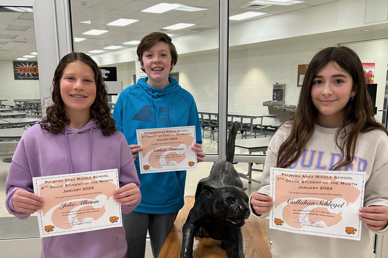 MS January Students of the Month
