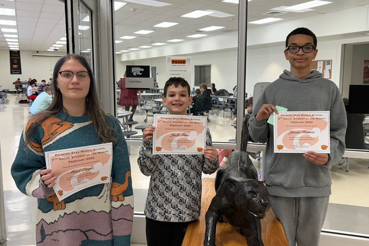MS February Students of the Month